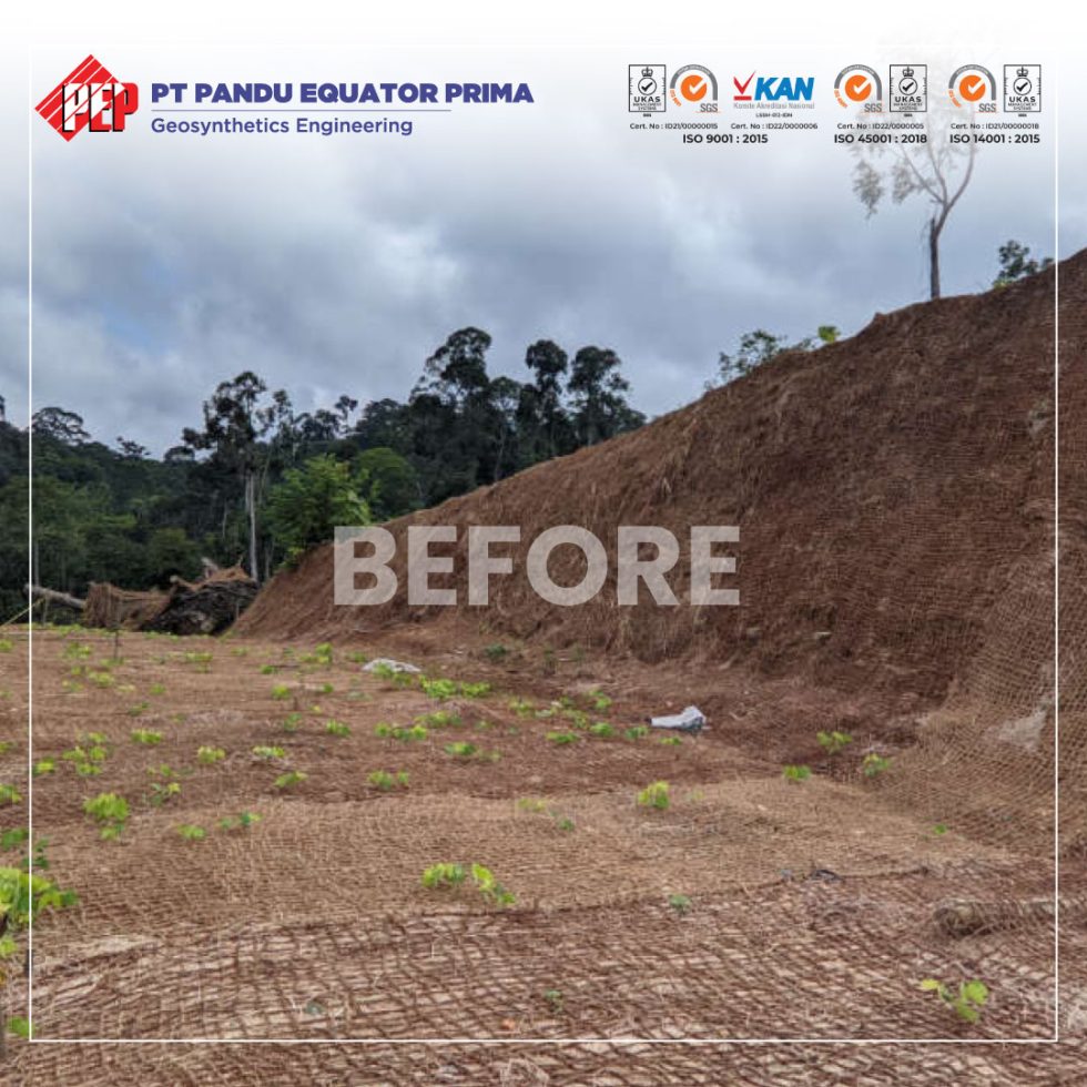 Dokumentasi Aplikasi Hydroseeding Sebelum dan Sesudah Tumbuh Tanaman ...
