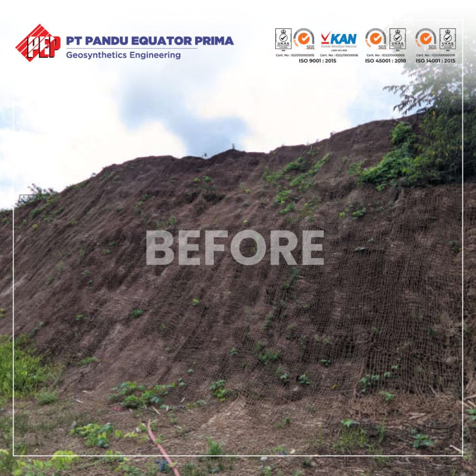 Dokumentasi Aplikasi Hydroseeding Sebelum dan Sesudah Tumbuh Tanaman ...